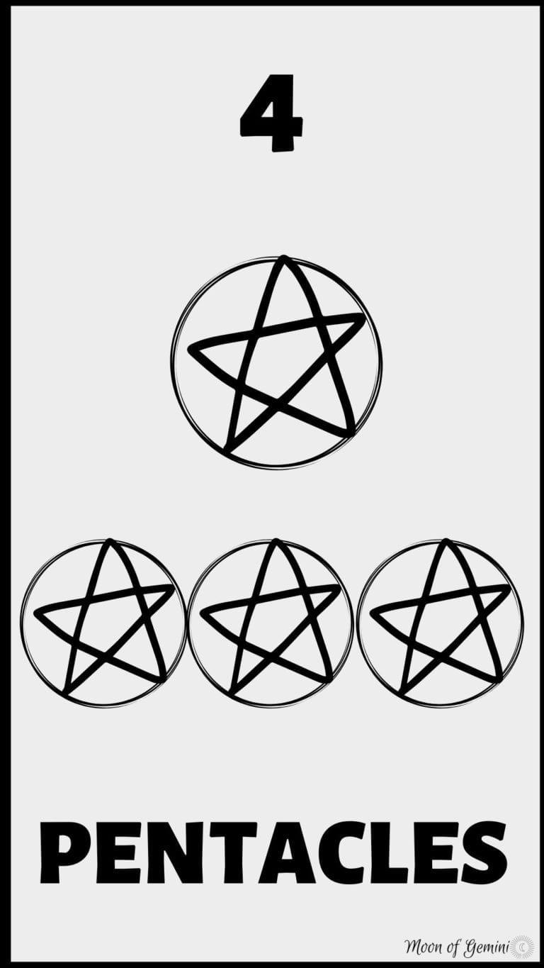 4 of Pentacles Tarot Card Meaning • Moon of Gemini