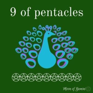 9 of Pentacles Tarot Card Meaning • Moon of Gemini