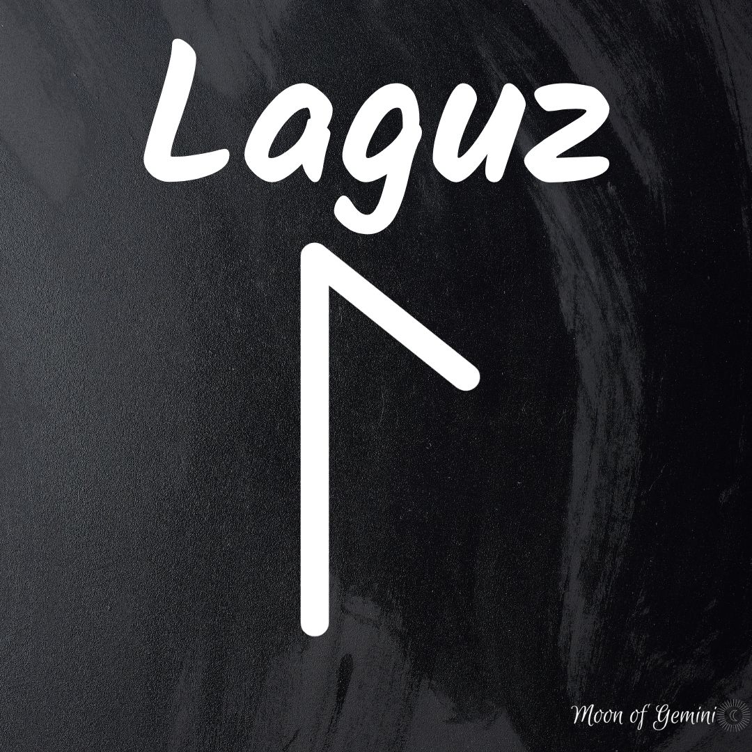 Laguz Rune- Elder Futhark Meaning • Moon of Gemini