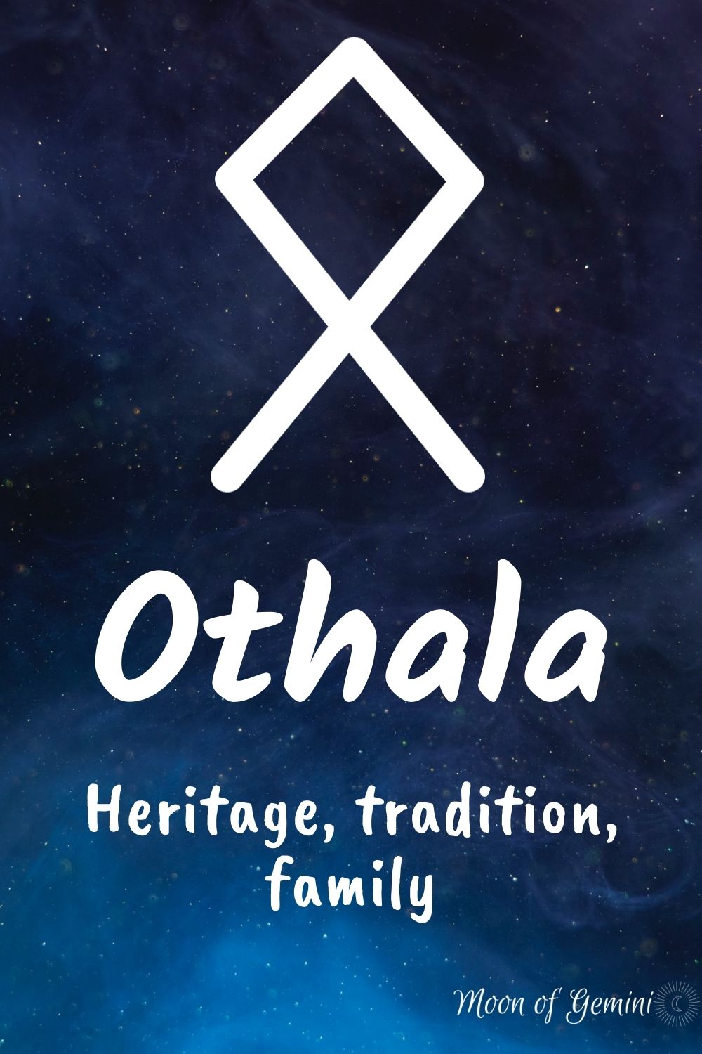 Othala Rune - Elder Futhark Meaning • Moon of Gemini
